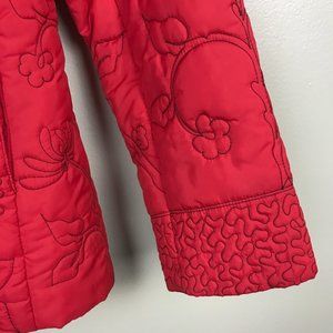 Vintage | Jackets & Coats | Vintage Asian Floral Quilted Embroidered ...